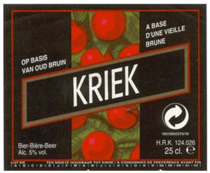 Drink Label: Kriek (Verhaeghe , BelgiumCol:BE-BEER-018818