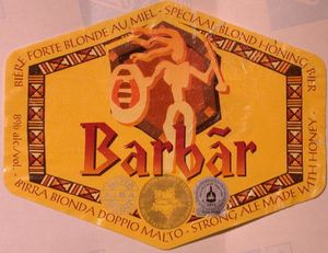 Drink Label: Barbar (Brouwerij Lefebvre, BelgiumCol:BE-BEER-018839