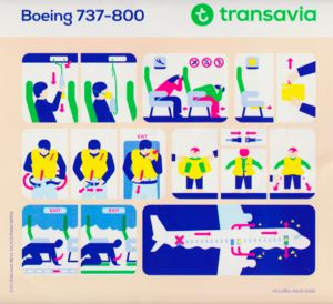 Safety Card: Boeing 737-800 (Transavia, NetherlandsCol:TRA-NL-0005