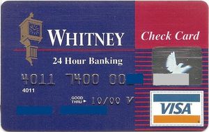 Bank Card: Whitney Check Card (Check Card, United States of AmericaCol ...