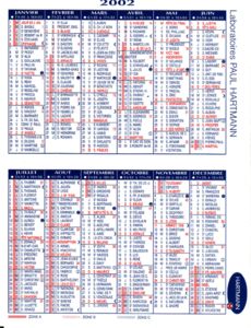 Calendrier de poche: 2002 the Euro year (France(Advertising) Col:FR ...