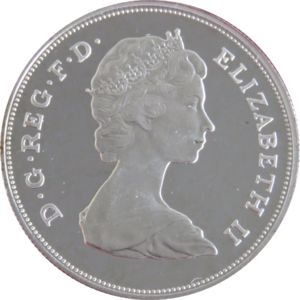 コイン: 25 Pence (80th Birthday Queen Mother) (イギリス(1971~Today - Silver ...