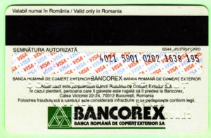 Bank Card: Thinker of Hamangia (Bancorex, RomaniaCol:RO-VI-0003