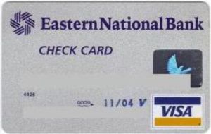 Bank Card: Eastern National Bank (Eastern National Bank, United States ...