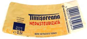 Drink Label: Timisoreana Nepasteurizata (Ursus Breweries S.A ...