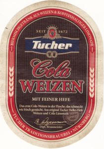 Drink Label: Tucher Cola Weizen (Tucher Traditionsbrauerei, Germany ...