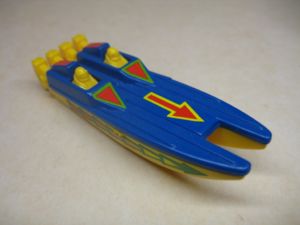 Meal Toy: Speedboat (blue hull) (Kinder Surprise, Europe) (Kinder ...