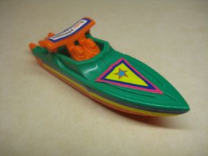 Meal Toy: Speedboat (green hull) (Kinder Surprise, Europe) (Kinder ...