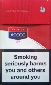 Cigarette Pack: Assos premium Red (United Kingdom of Great Britain ...