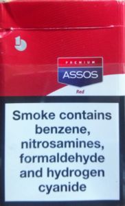 Cigarette Pack: Assos premium Red (United Kingdom of Great Britain ...