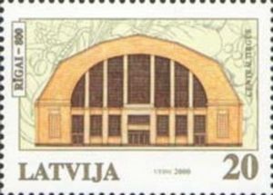 Pastmarka: Riga Central Market (Latvija(800th Anniversary of Rīga (6th ...