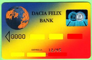 Bank Card: Credit card (Dacia Felix Bank, RomaniaCol:RO-GM-0001.02