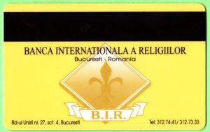 Bank Card: Bank card - BIR (International Bank of Religions, RomaniaCol ...