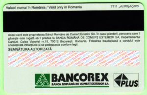 Bank Card: BTR-Maestro (Banca Turco-Romana, Romania) Col:RO-MS-0003