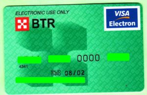 Bank Card: BTR-Mastercard blue (Banca Turco-Romana, Romania) Col:RO-VE-0002