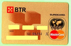 Bank Card: BTR-Mastercard gold 1 (Banca Turco-Romana, Romania) Col:RO ...