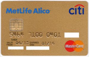 Bank Card: MetLife Alico citi MasterCard (05/12) (Citibank, GreeceCol ...