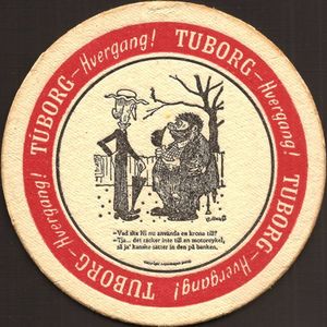 Beer Coaster: Tuborg (Carlsberg Breweries AS, Denmark(Tuborg - Hvergang ...