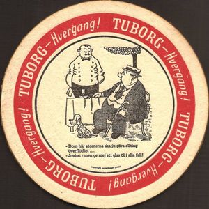 Beer Coaster: Tuborg (Carlsberg Breweries AS, Denmark(Tuborg - Hvergang ...