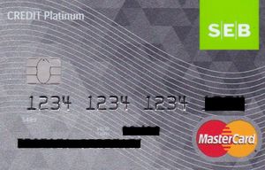 Bank Card: SEB Credit Platinum (02-16) (SEB Pank, EstoniaCol:EE-MC-0152