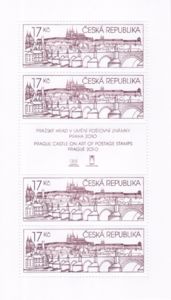 Stamp: Prague Castle in The Art of Postage Stamp (Czech Republic(Prague ...
