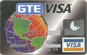 البطاقات المصرفية: Gte Visa (GTE VISA, الولايات المتحدةCol:US-VI-0474