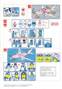 Safety Card: Boeing 737-800 (Rossiya Airlines, RussiaCol:SDM-RU-0018