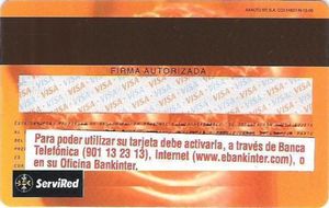 Bank Card: Bankinter (Bankinter, SpainCol:ES-VI-0098.01