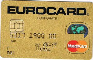 Bank Card: Eurocard Corporate (Eurocard AB, Sweden) Col:SE-MC-0016