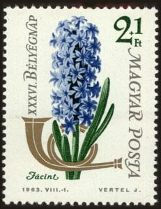 Stamp: Common Hyacinth (Hyacinthus orientalis) (Hungary) (Stamp Day) Mi ...