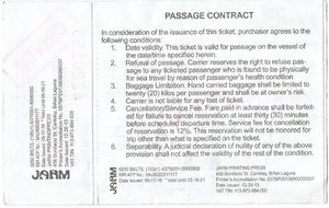 Transport Ticket: FastCat (Archipelago Philippine Ferries, Corp. (Fast ...
