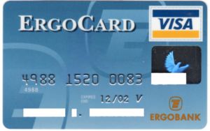 Bank Card: Ergocard Visa Ergobank (05/01) (EFG Eurobank Ergasias S.A ...