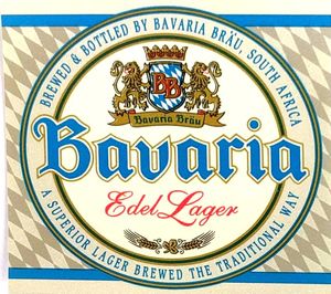 Etiqueta de bebida: Bavaria Edel Lager (Bavaria Brau (PTY.) LTD ...