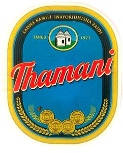 Drink Label: Safari Lager - Thamani (Tanzania Breweries Ltd ...