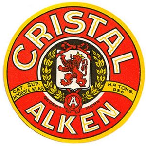 Dranketiket: Cristal Alken (Alken-Maes S.A., BelgiëCol:BE-BEER-019067