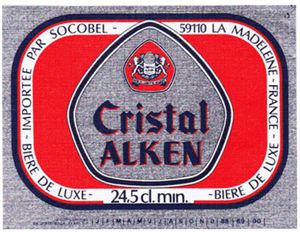 Drink Label: Cristal Alken (Alken-Maes S.A., BelgiumCol:BE-BEER-019120