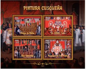 Znaczek: The Traditional Paintings of Cusco (Peru(Paintings in Cusco ...