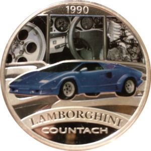Coin: 1 Dollar (Lamborghini Countach) (Tuvalu(2006 - International ...