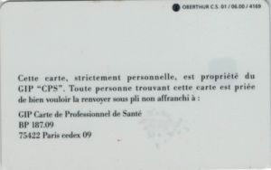 Cartão Funcional: Carte de Personnel d'Etablissement - CPS (Hospitals ...