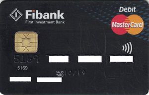 Bank Card: Fibank MasterCard Debit Black - 04/16/004 (First Investment ...