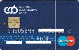 Bank Card: Central Cooperative Bank Maestro Blue Chip – 07/11 (Central ...