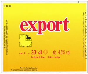 Drink Label: Export (Alken-Maes S.A., BelgiumCol:BE-BEER-019322