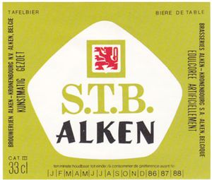 Drink Label: STB Alken (Alken-Maes S.A., BelgiumCol:BE-BEER-019343