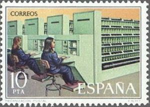 Stamp: Automatic Letter Sorting Equipment (Spain(Spanish Post Office ...