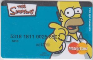 Bank Card: The Simpsons (Banco Popolare Ducato, ItalyCol:IT-MC-0038