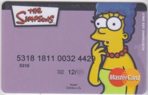 Bank Card: The Simpsons (Banco Popolare Ducato, ItalyCol:IT-MC-0039 💳