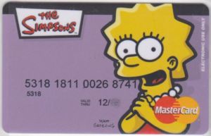 Bank Card: The Simpsons (Banco Popolare Ducato, ItalyCol:IT-MC-0041