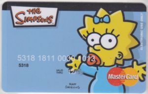 Bank Card: The Simpsons (Banco Popolare Ducato, ItalyCol:IT-MC-0042 💳