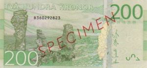 Banknote: 200 Kronor (Sweden(2015-2023 Issue) Wor:P-72s