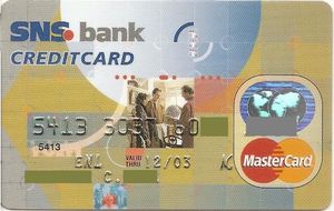 Bank Card: SNS Bank Credicard (SNS Bank, NetherlandsCol:NL-MC-0025 💳